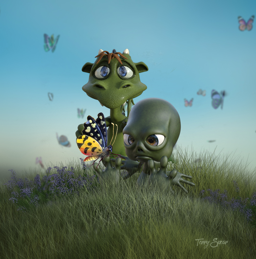 There’s an Alien on My Toe!–Funny Artwork | Terry Spear's Shifters