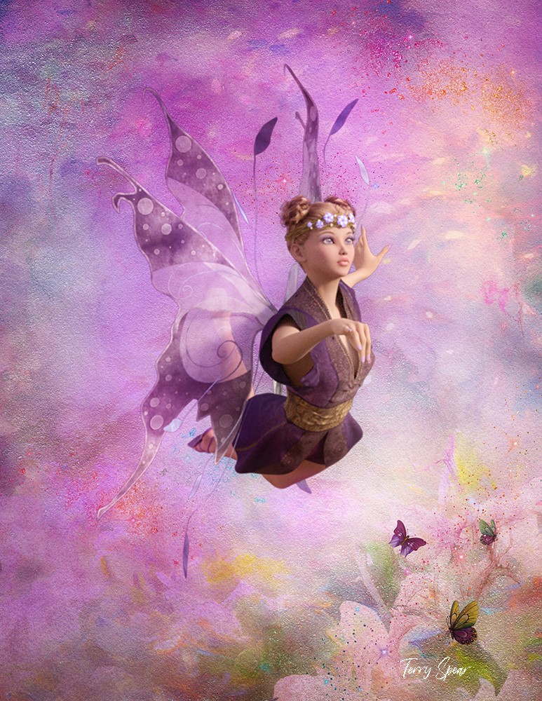 Pretty in Purple–Fairy Art | Terry Spear's Shifters
