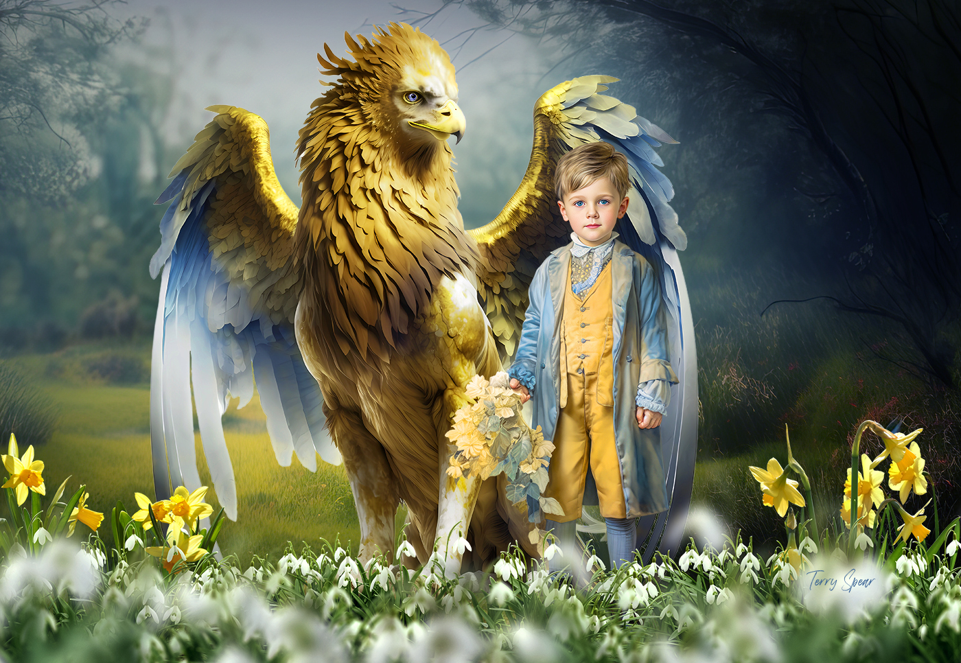 Boy and His Griffon–in Blue and Gold | Terry Spear's Shifters